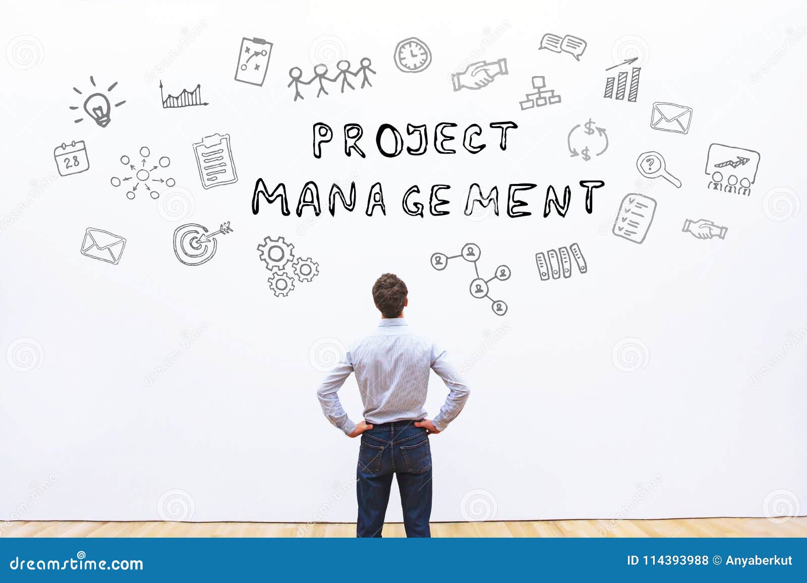 Project management stock photo. Image of looking, graph - 114393988