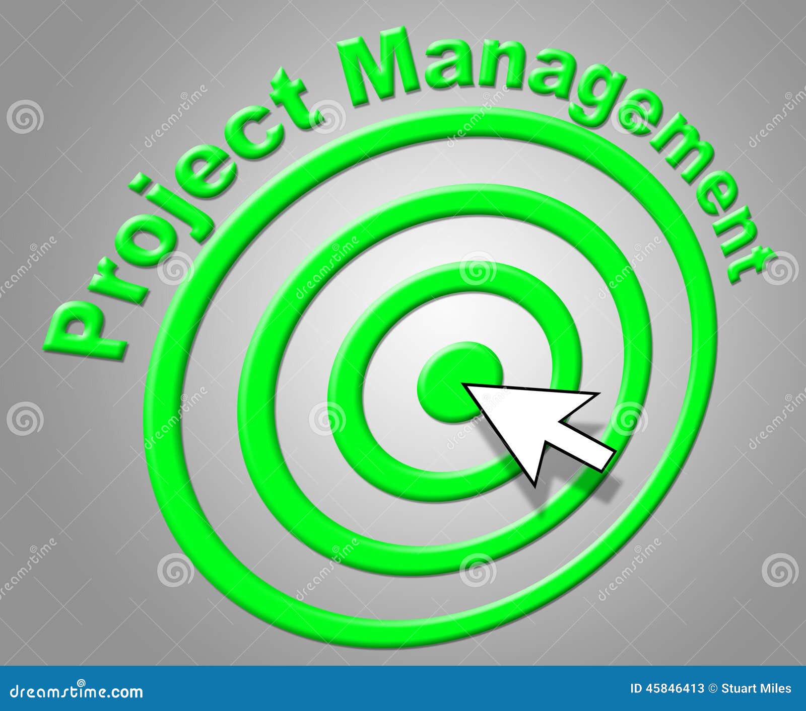 Project Management Shows Enterprise Projects and Administration Stock ...