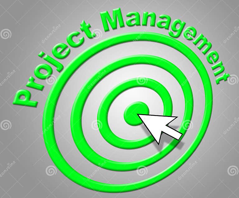 Project Management Shows Enterprise Projects and Administration Stock ...