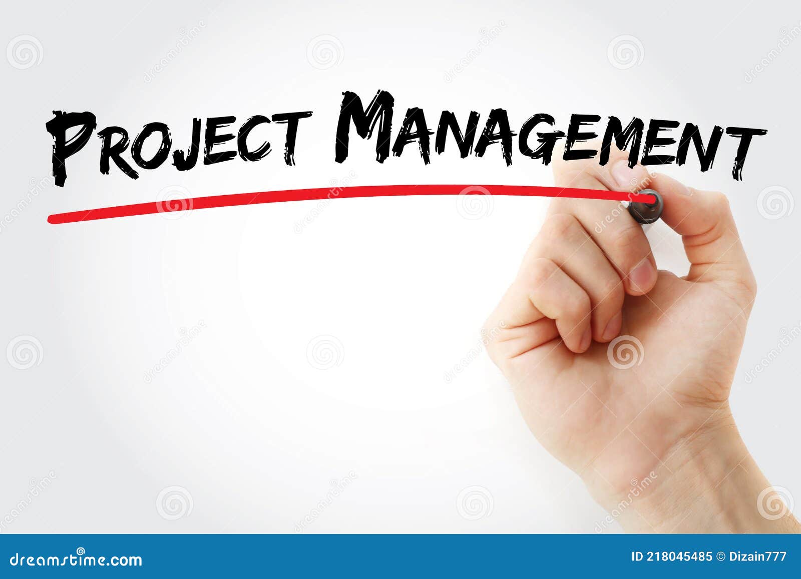 Project Management Text with Marker, Business Concept Background Stock ...
