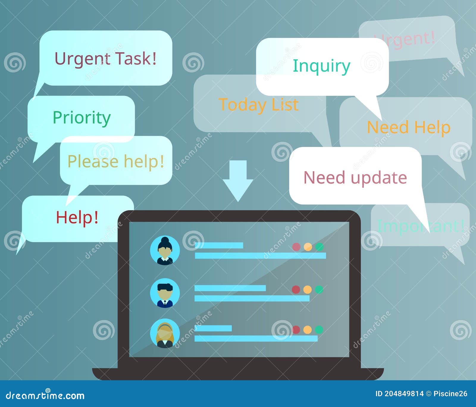 Ticketing Software Isolated Cartoon Vector Illustrations ...