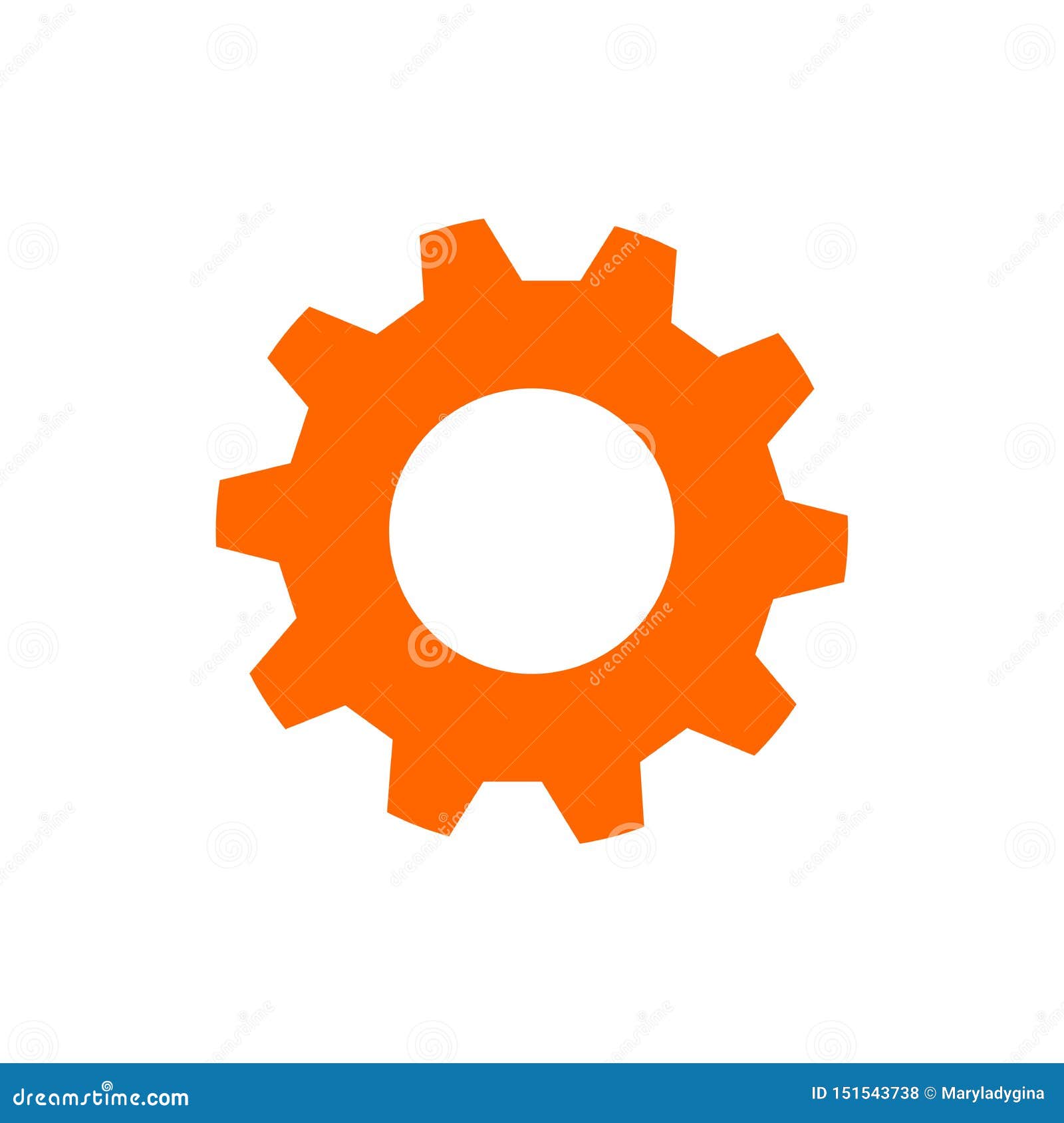 Project Management Vector Icon. Hub and Spokes and Gear Solid Icon ...