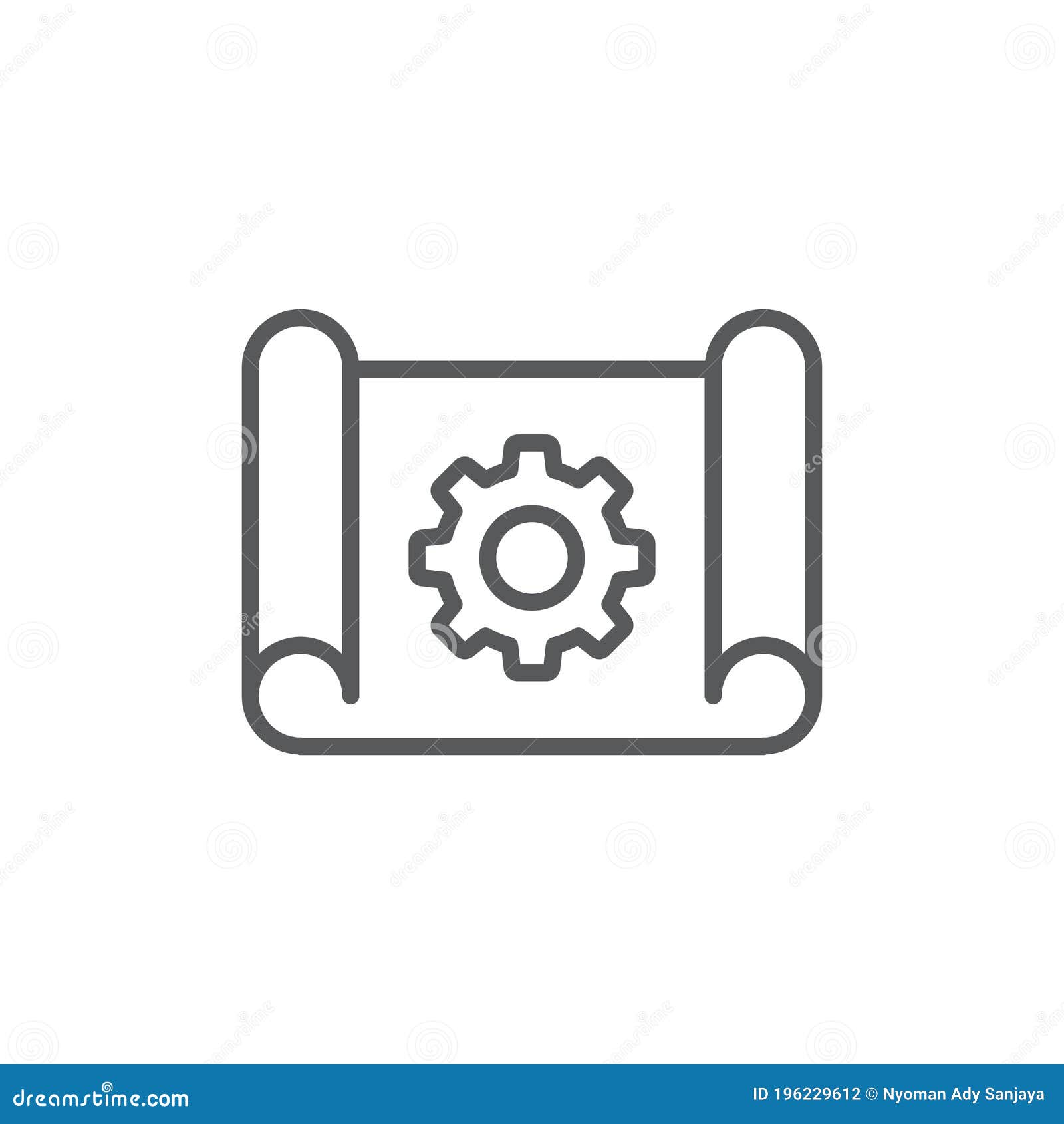 Project Management Vector Icon Symbol Isolated on White Background ...