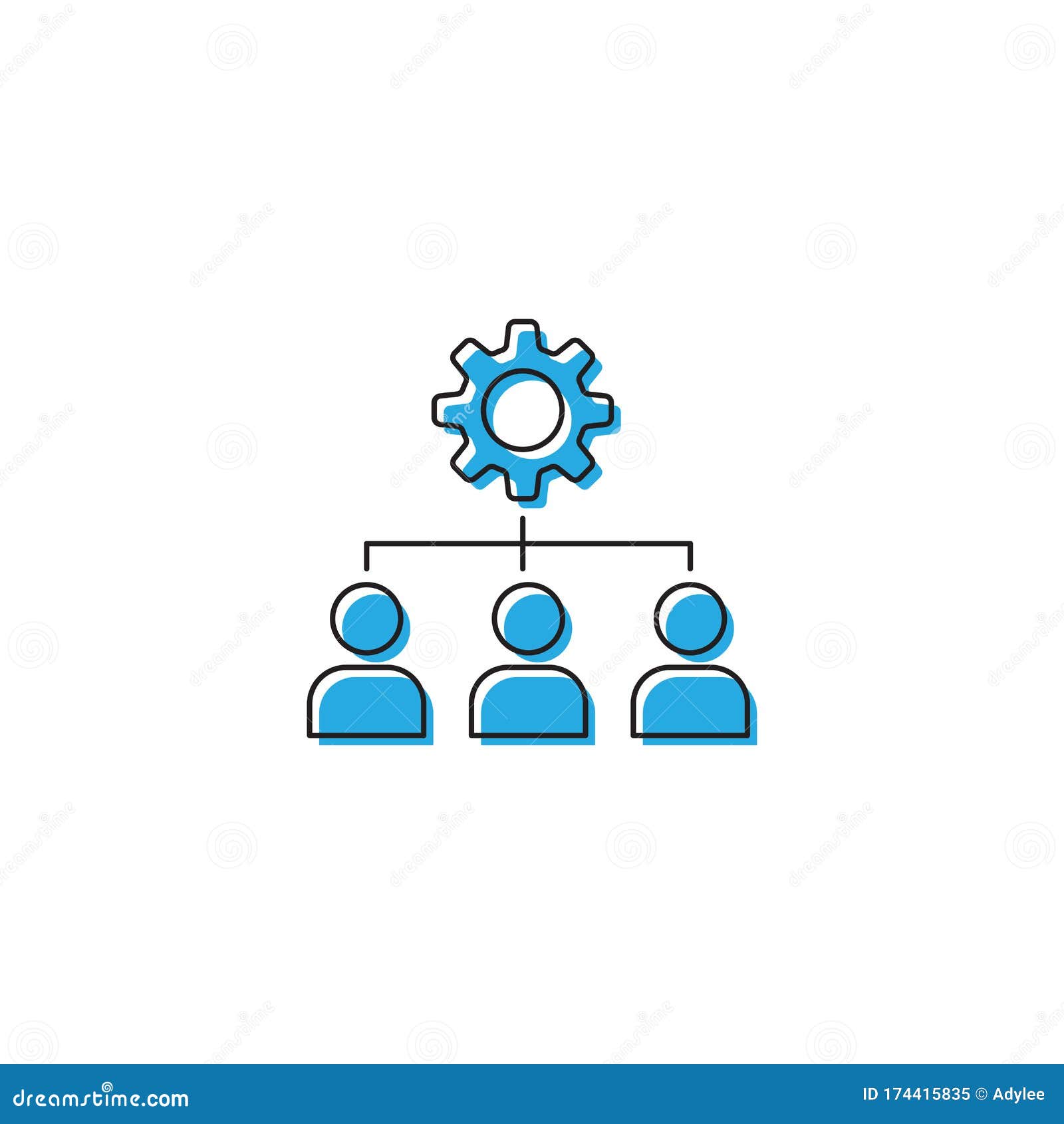 Project Management Vector Icon Symbol Isolated on White Background ...