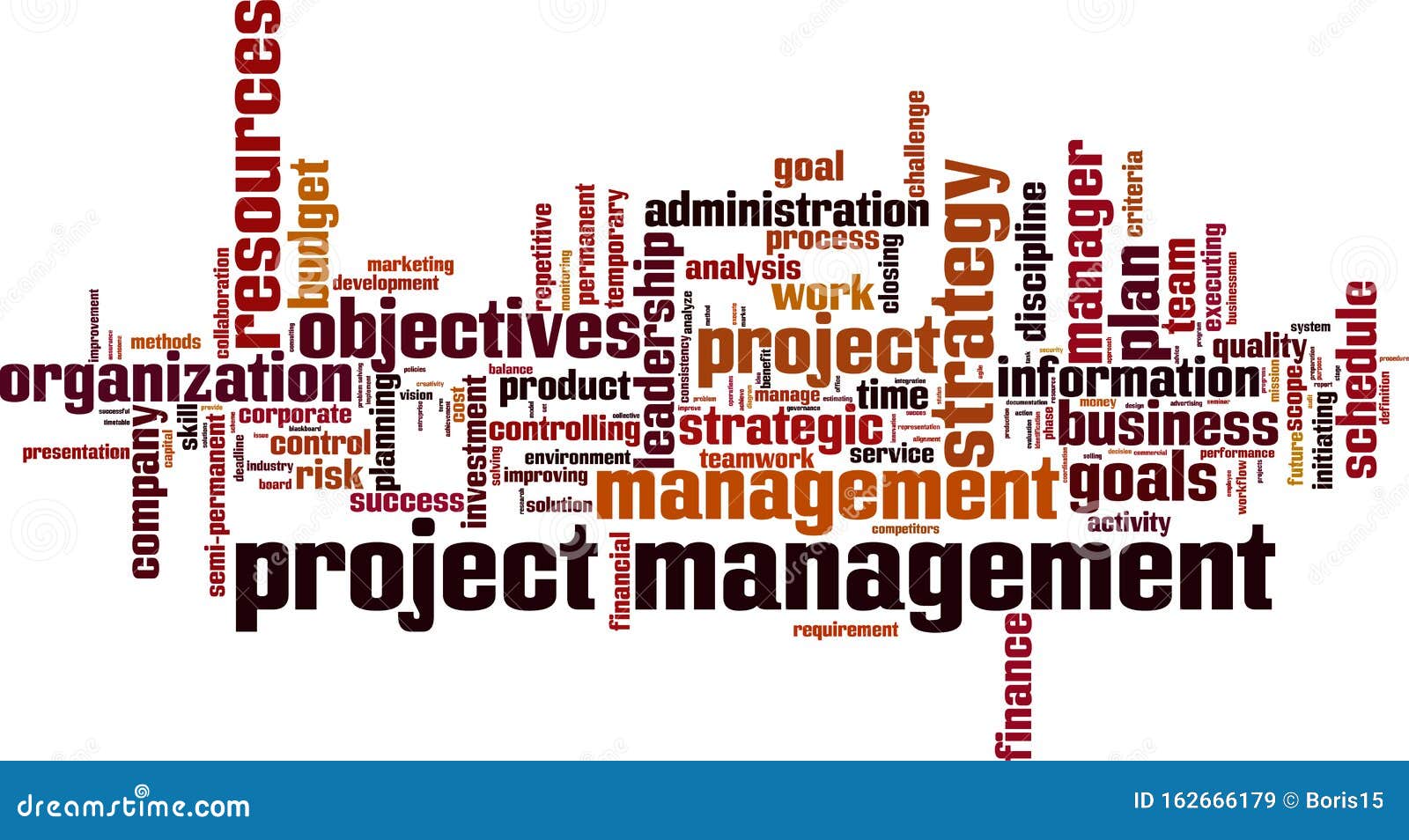 Project Management Word Cloud Stock Vector - Illustration of improve ...