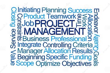 Project Management Word Cloud Stock Illustration - Illustration of ...