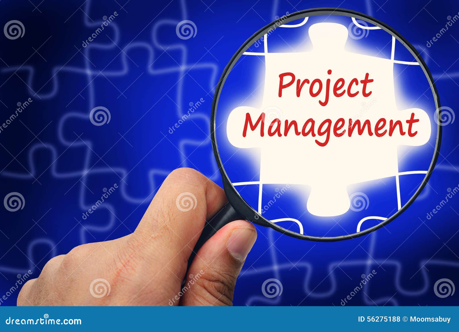 Project Management Word Magnifier Puzzles Stock Photos - Free & Royalty ...