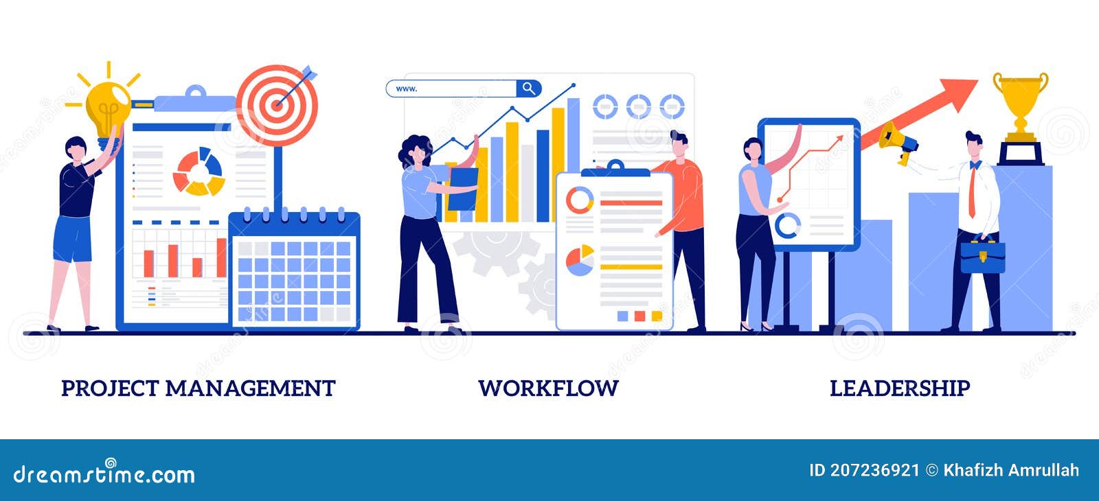 Management Workflow Outline Icons Collection. Management, Workflow ...