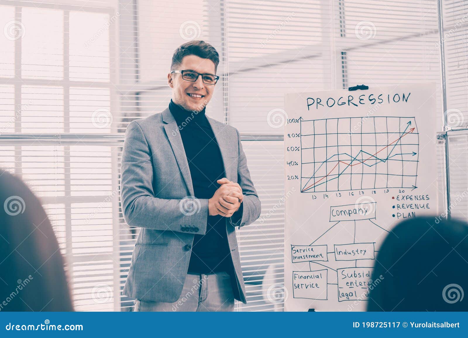 Project Manager Asking Questions during the Briefing Stock Image ...