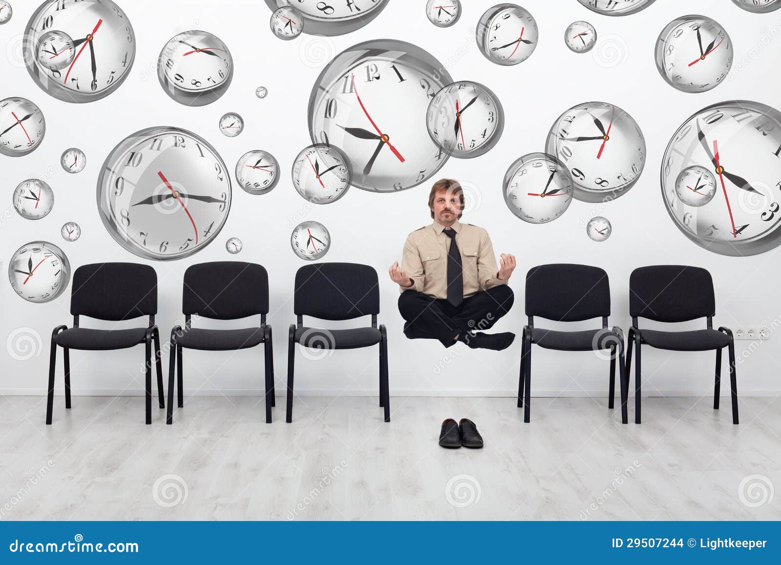 Project Manager Bending Time To Meet Deadlines Stock Photo - Image of ...