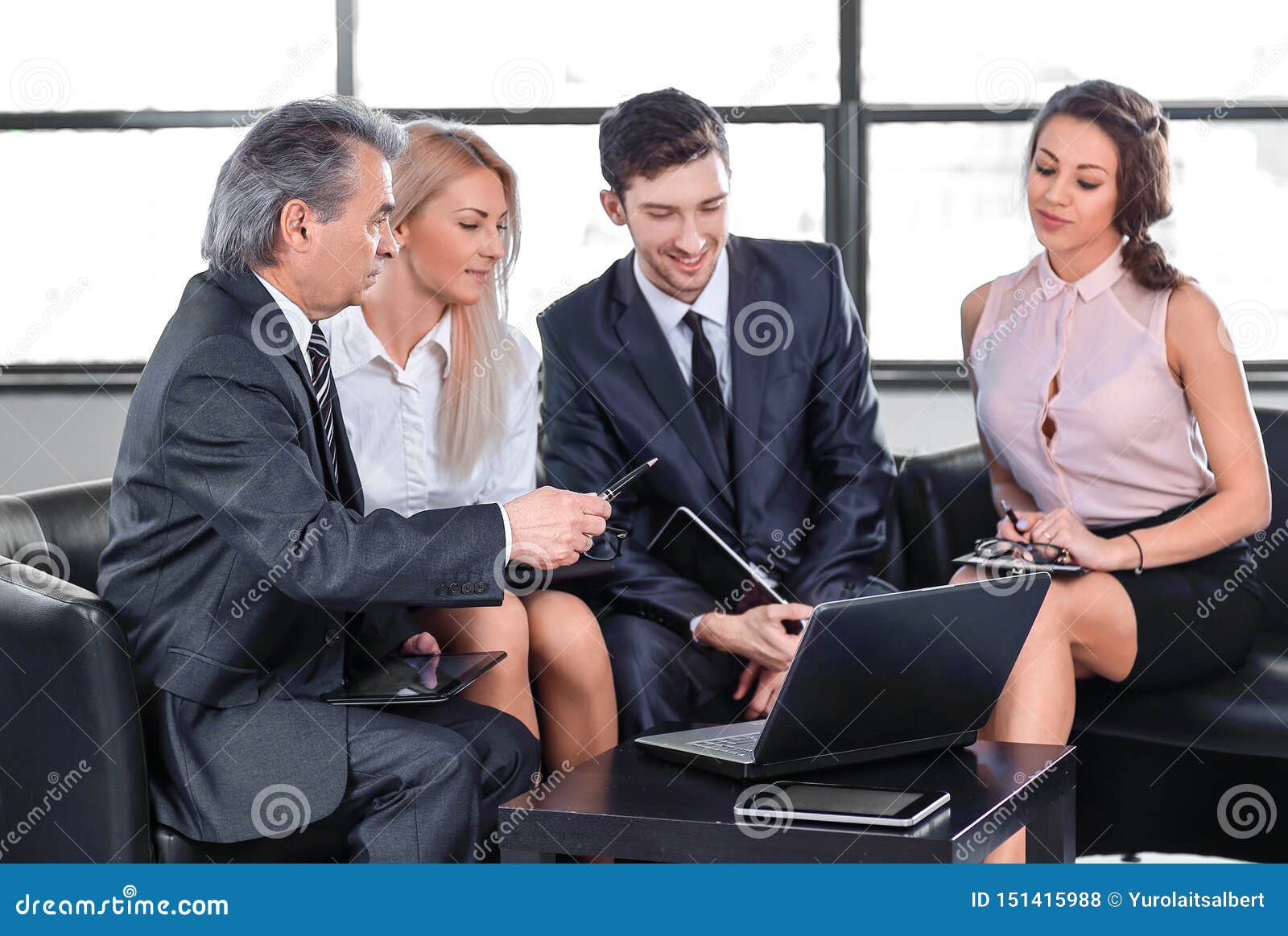 Project Manager and the Business Team are Discussing the New Project ...