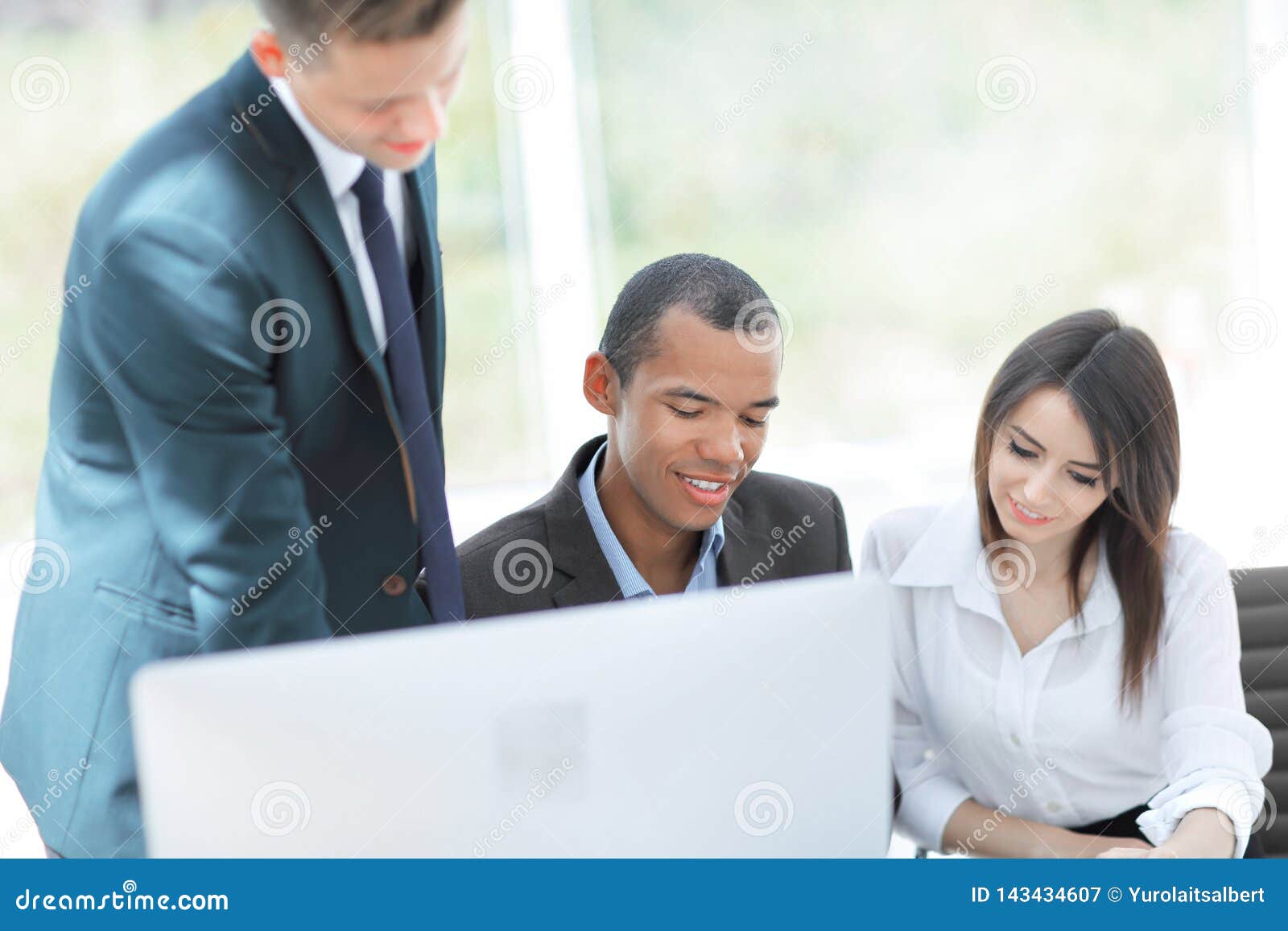 Project Manager and Business Team Discussing Work Documents Stock Image ...
