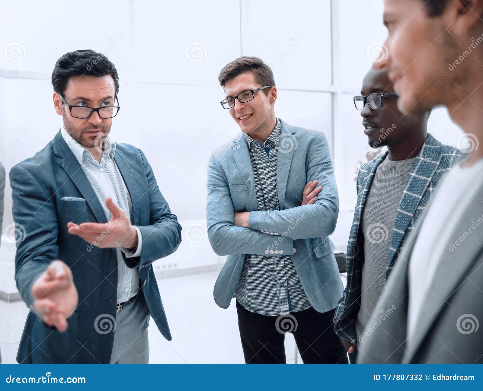 Project Manager and the Business Team are Discussing Work Problems ...