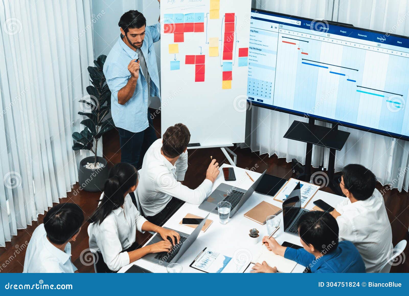 Project Manager Communicate and Collaborate with Team. Prudent Stock ...