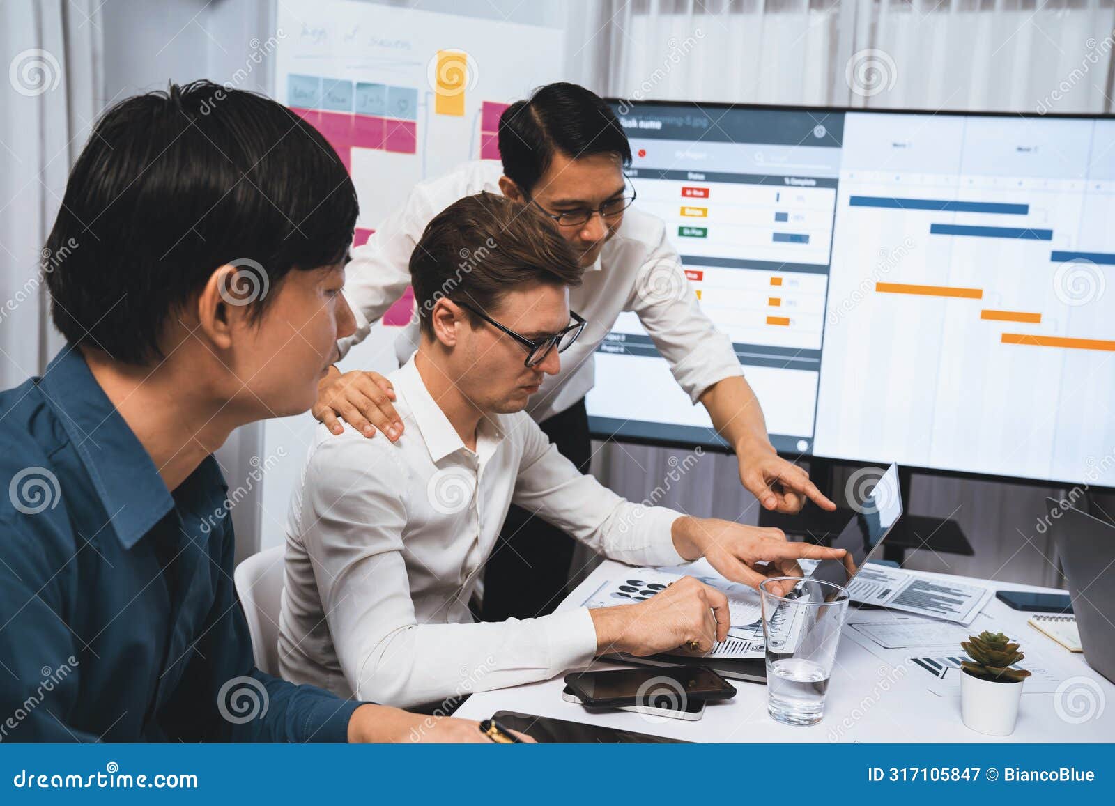 Project Manager Communicate and Collaborate with Team. Prudent Stock ...