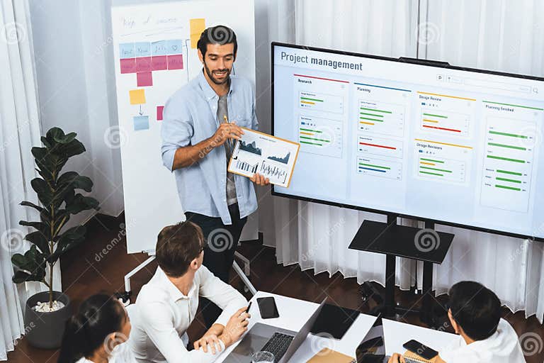 Project Manager Communicate and Collaborate with Team. Prudent Stock ...