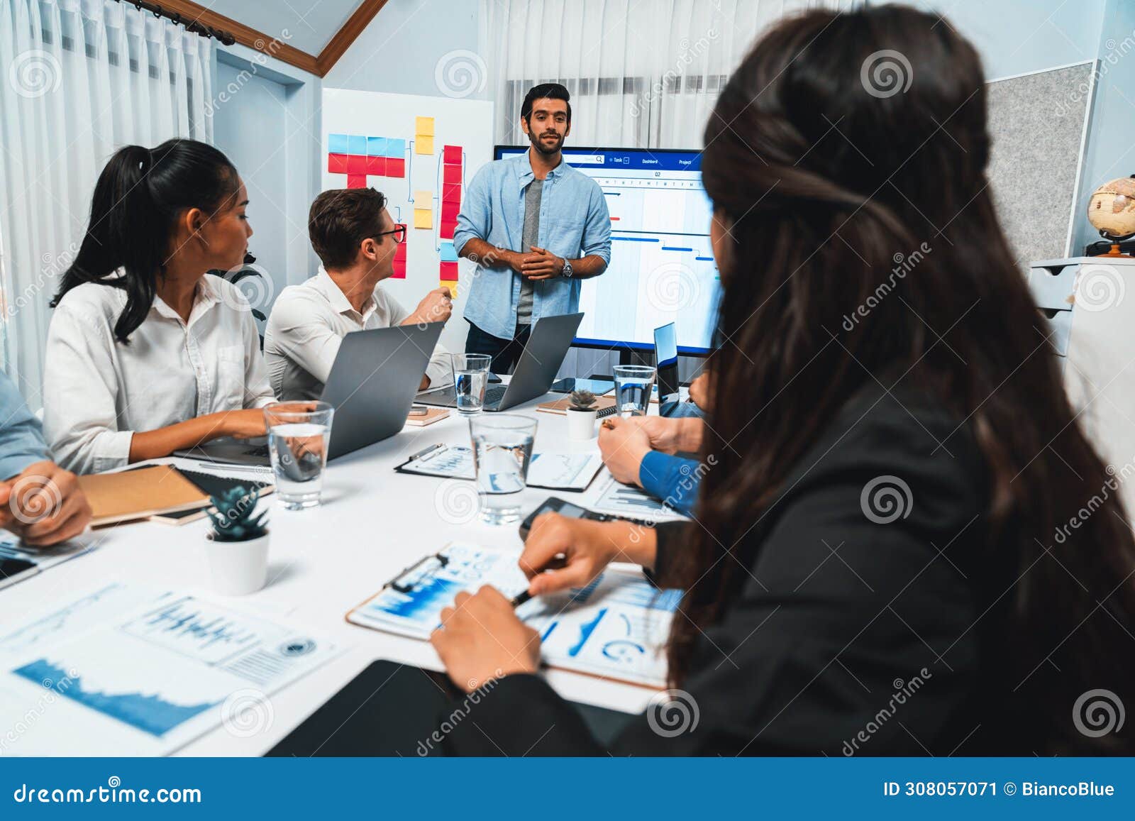 Project Manager Communicate and Collaborate with Team. Prudent Stock ...