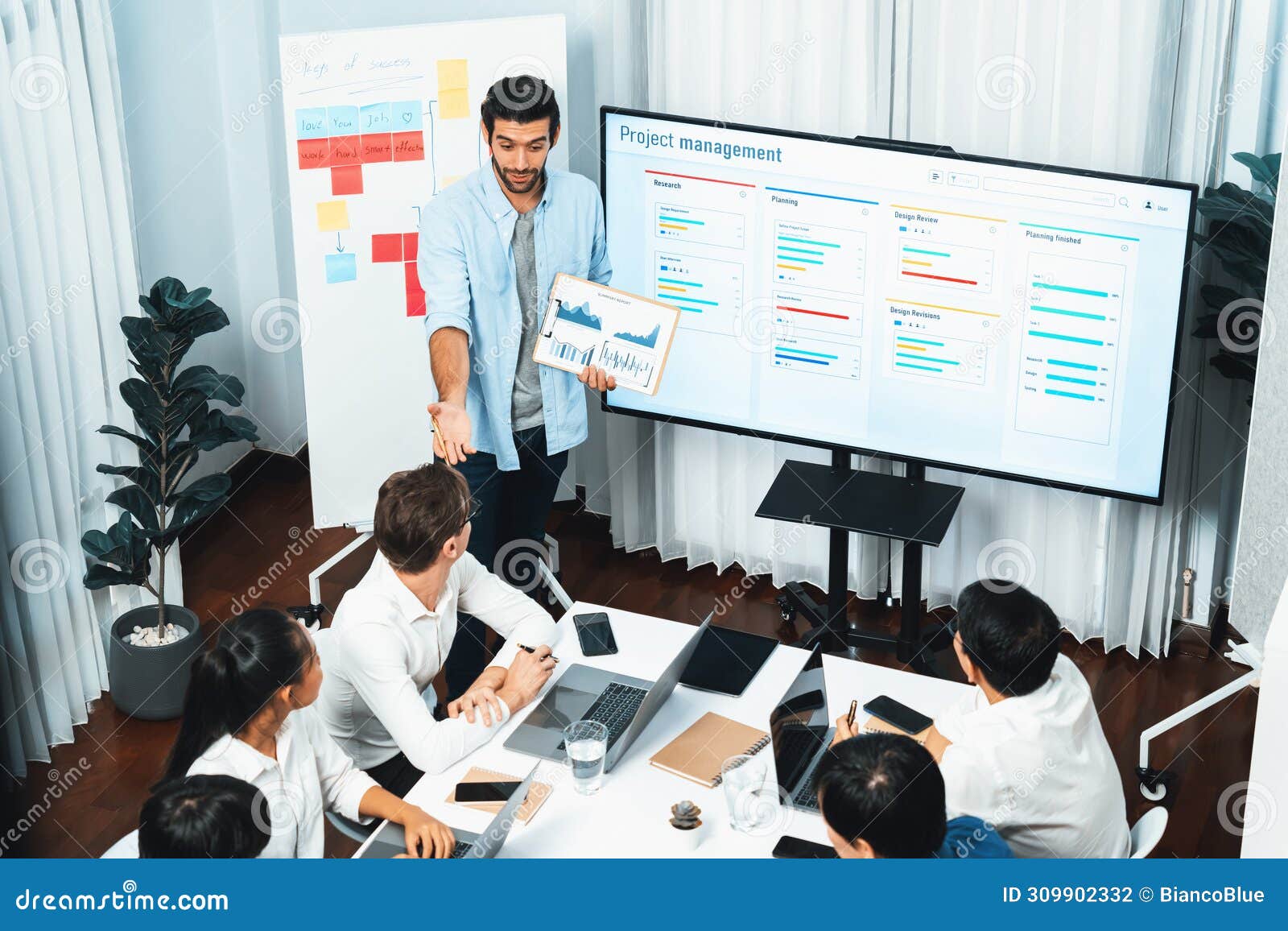 Project Manager Communicate and Collaborate with Team. Prudent Stock ...