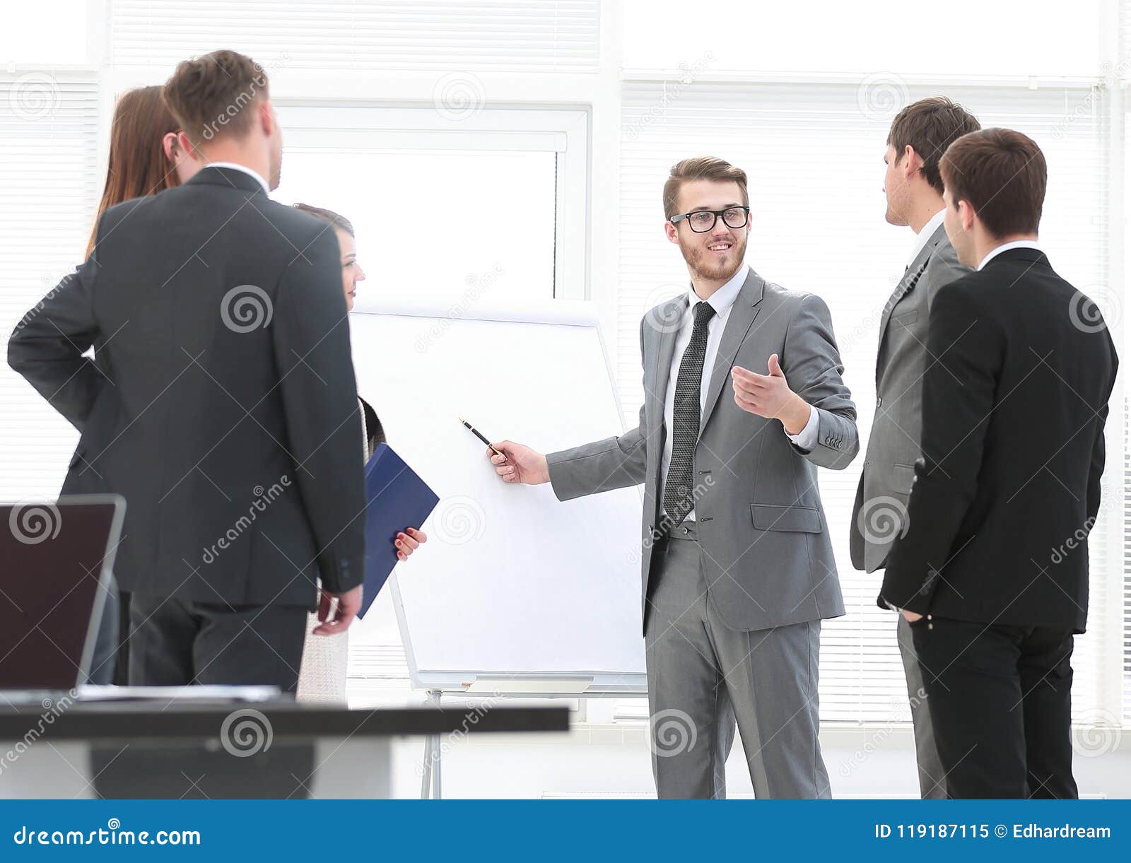 Manager Conducts a Master Class for Business Team Stock Image - Image ...