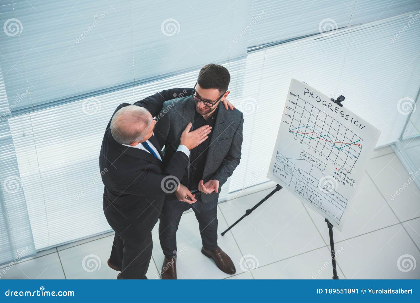 Project Manager Congratulating the Employee on a Successful ...