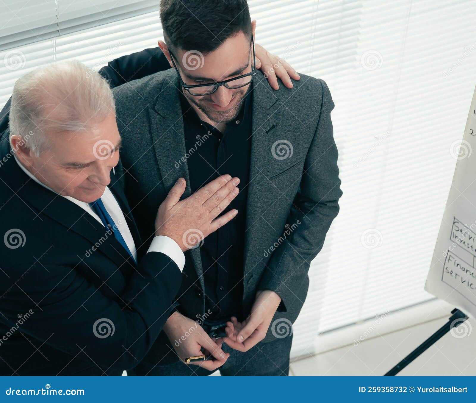 Project Manager Congratulating the Employee on a Successful ...