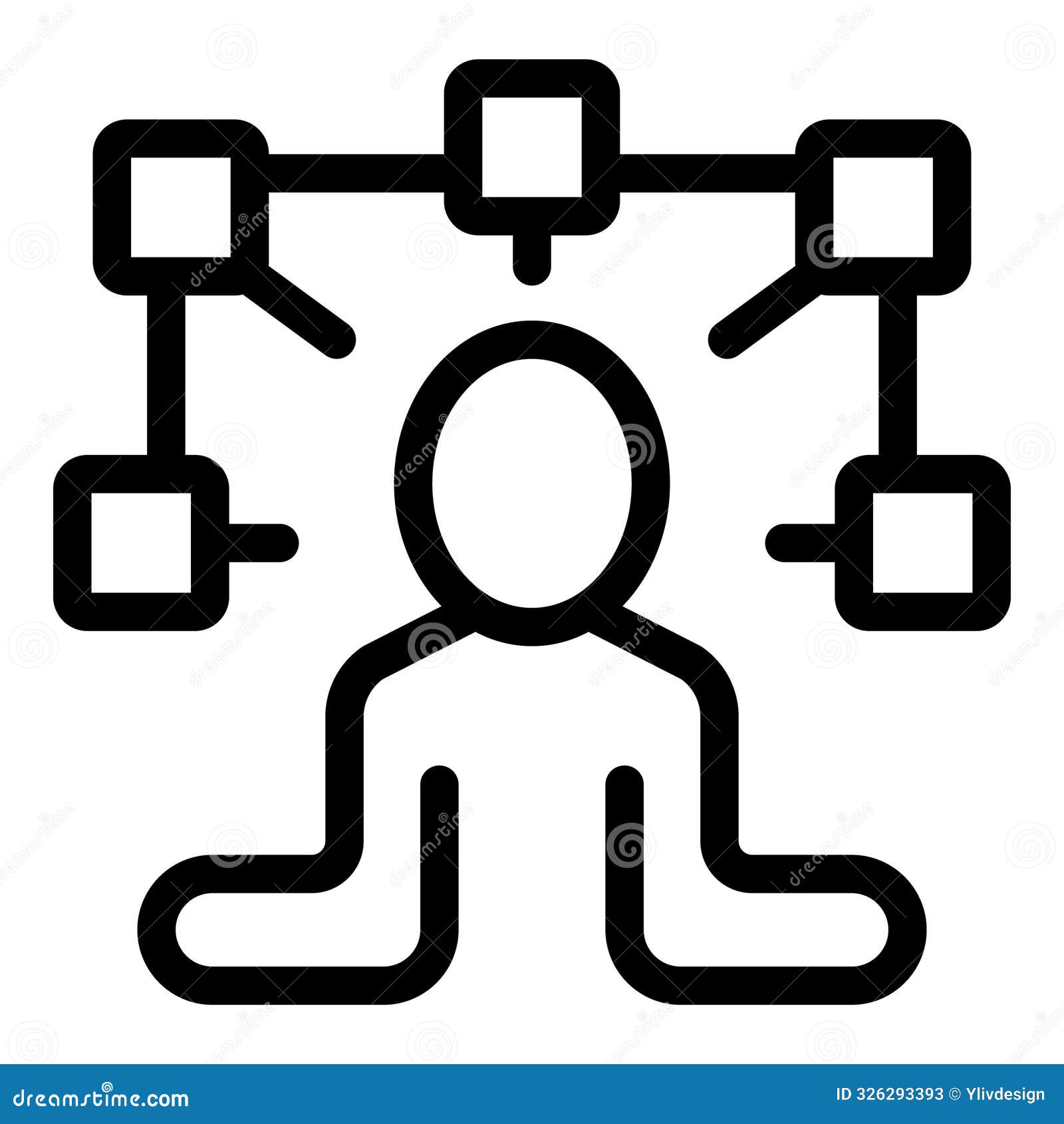 Project Manager Managing Workflow with Multitasking Skills Stock Illustration - Illustration of ...