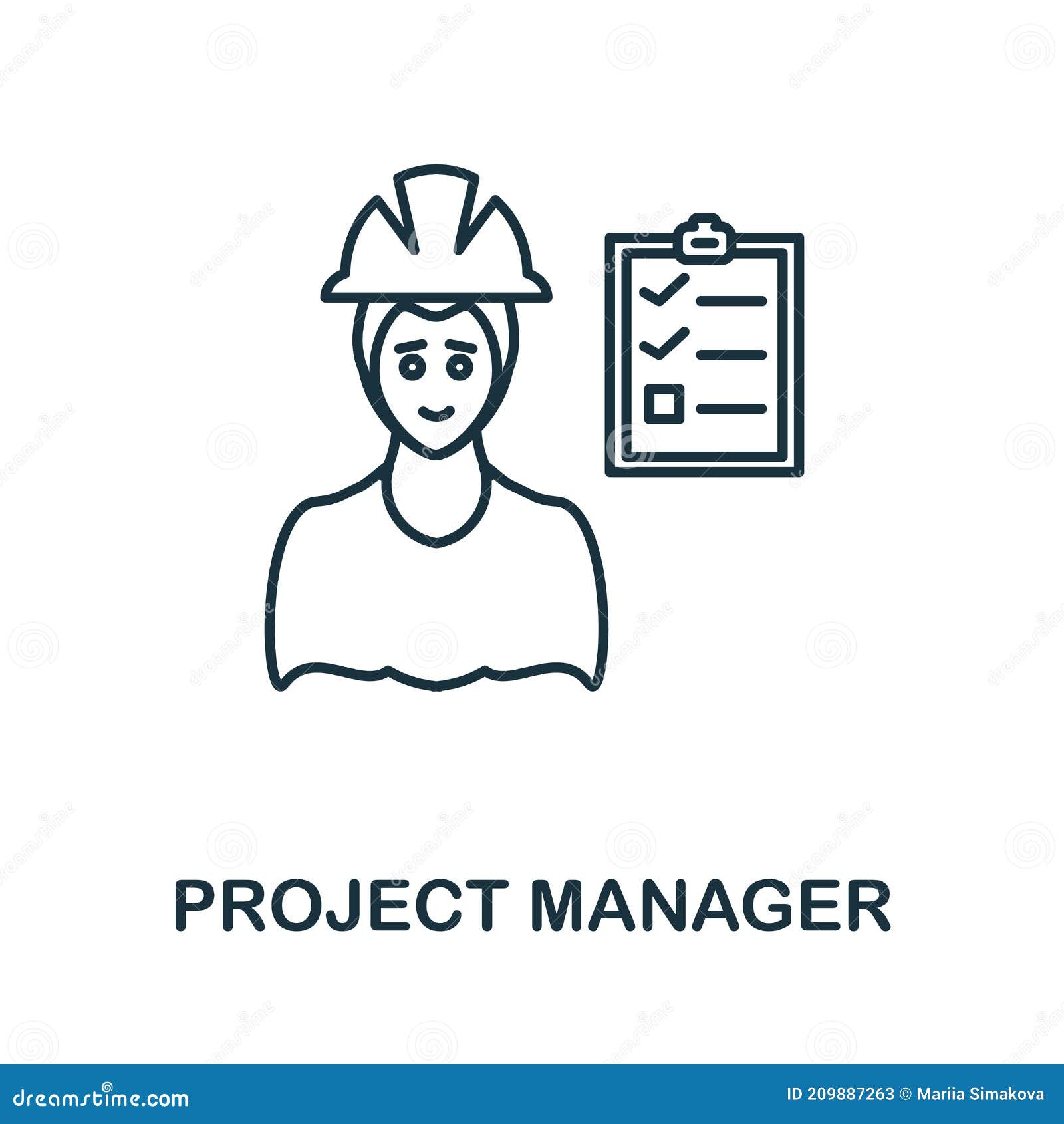 Project Manager Icon. Simple Element from Business Intelligence ...
