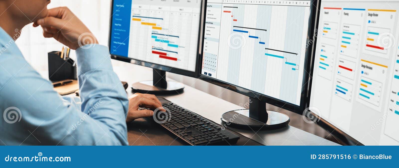 Modern Business Management and Work Flow Organization. Trailblazing ...