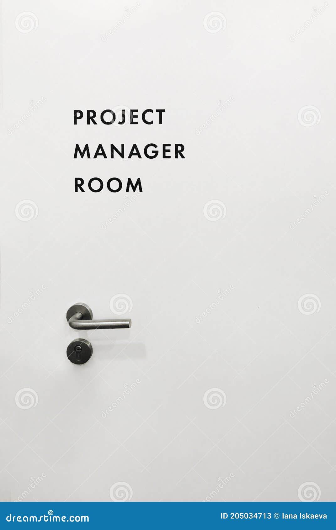 Project Manager Room Door stock image. Image of room - 205034713