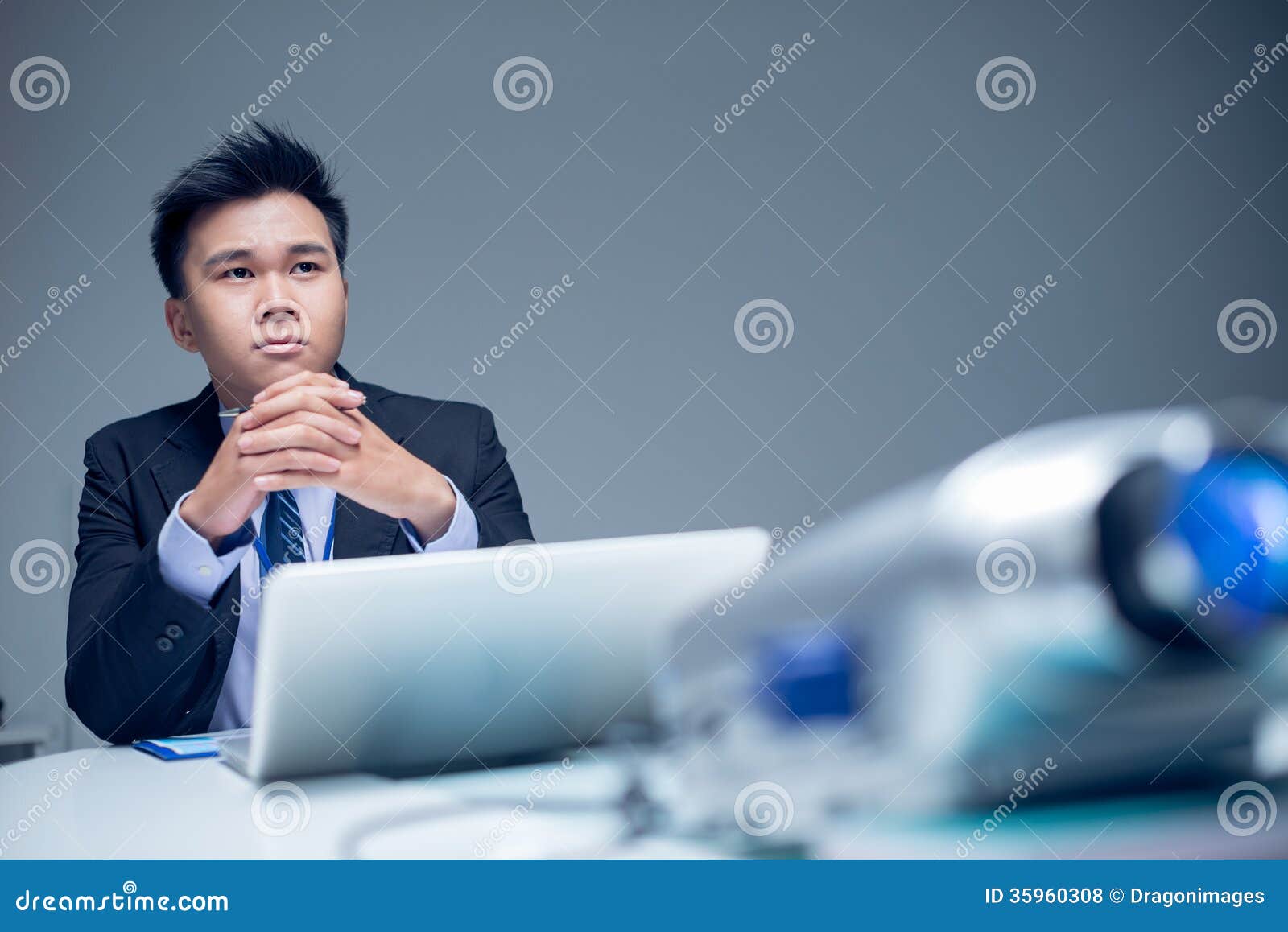 Project manager at work stock photo. Image of focus, foreground - 35960308