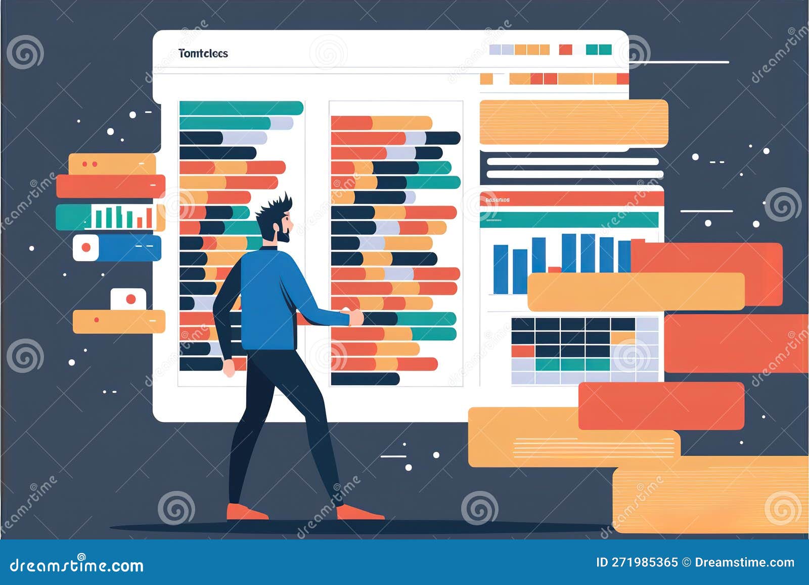 Project Manager Working with Gantt Chart Planning Schedule, Tracking ... Project Manager Working with Gantt Chart Planning Schedule, Tracking ...