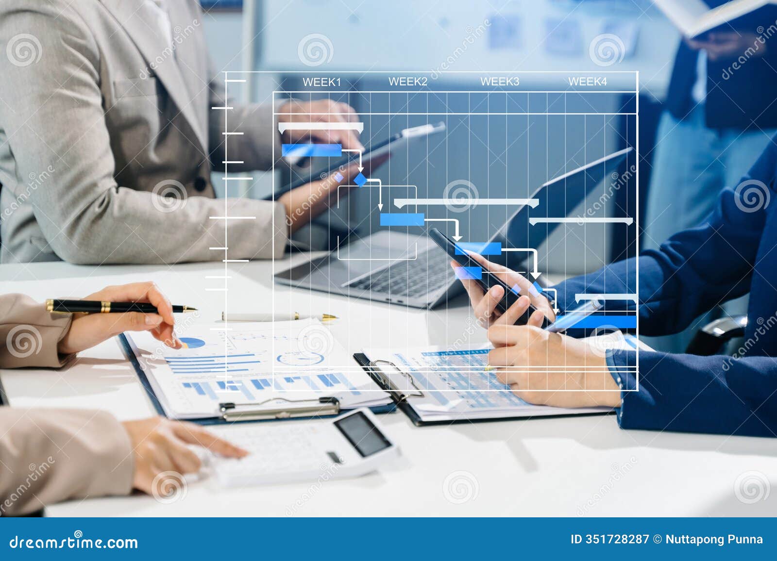 Project Manager Working and Update Tasks with Milestones Progress ...