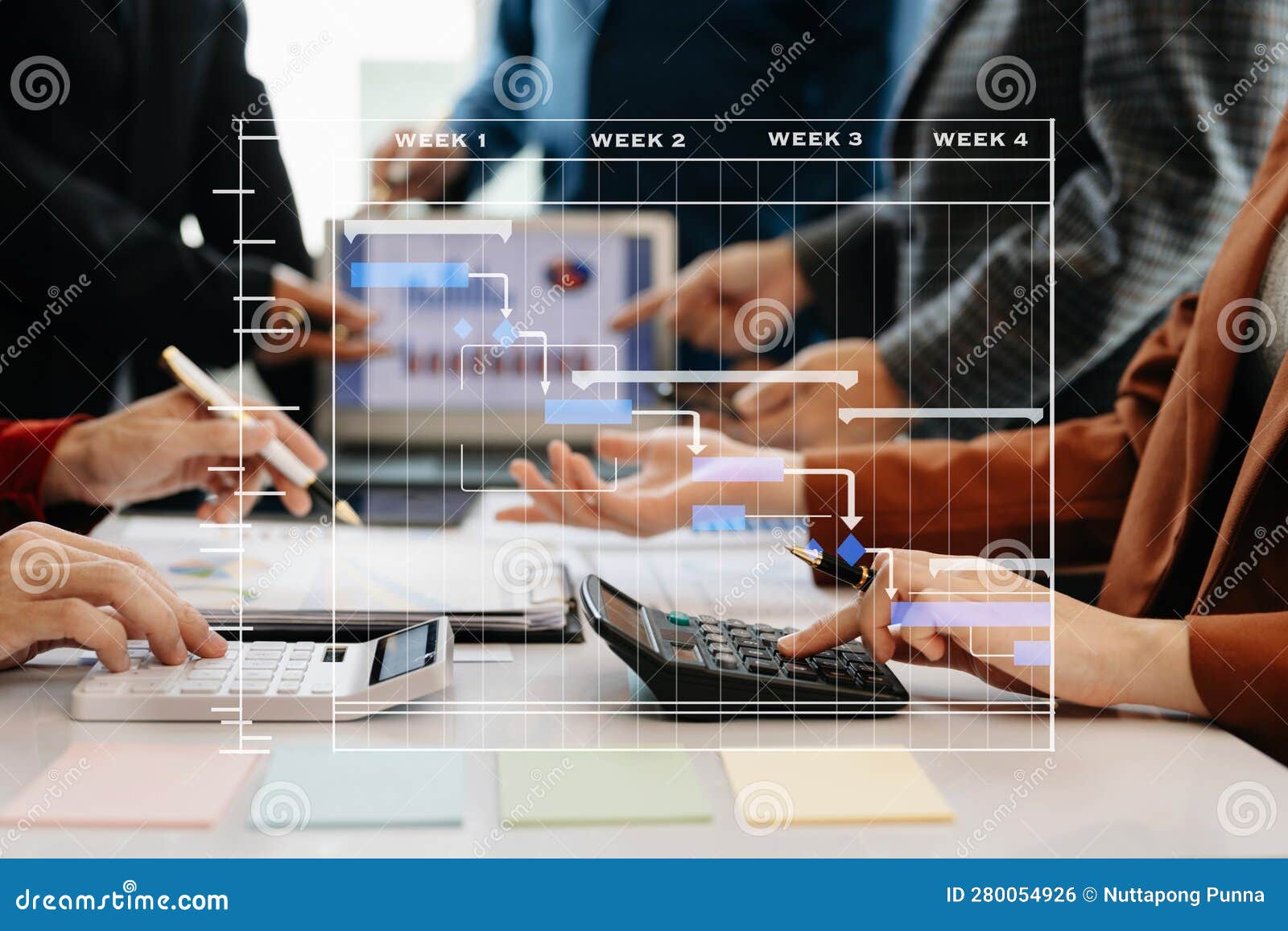Project Manager Working and Update Tasks with Milestones Progress ...