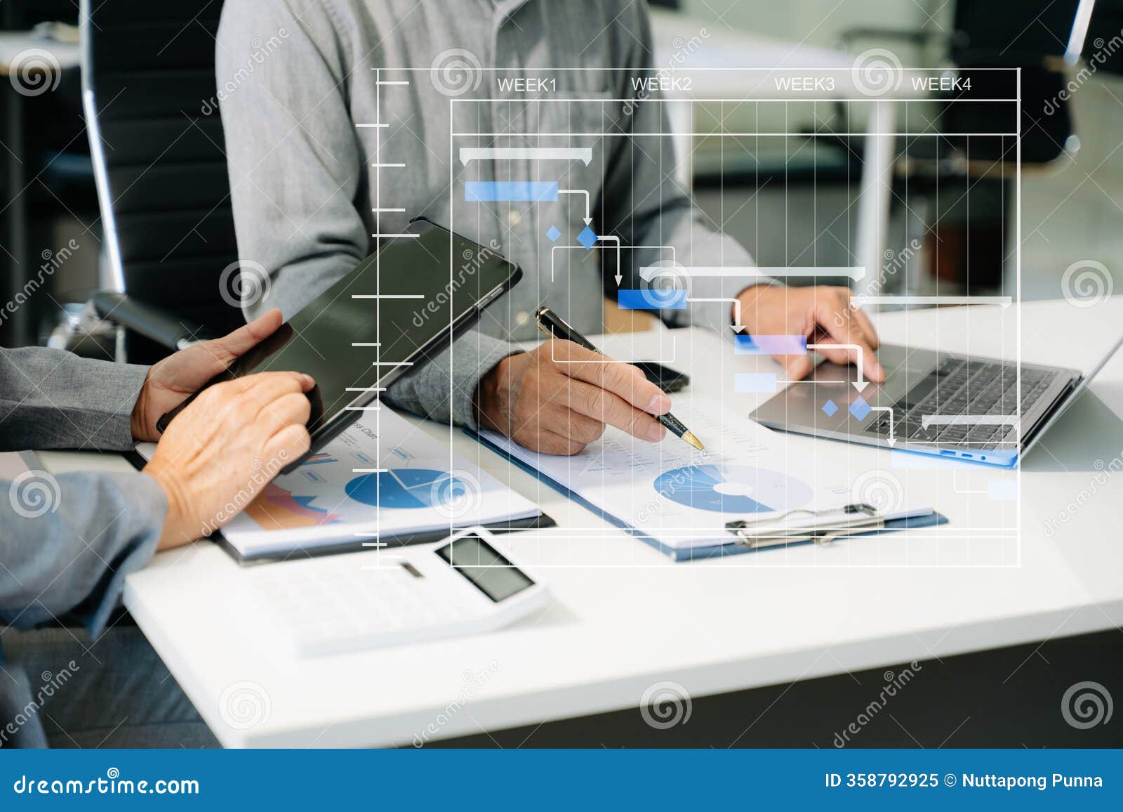 Project Manager Working and Update Tasks with Milestones Progress ...