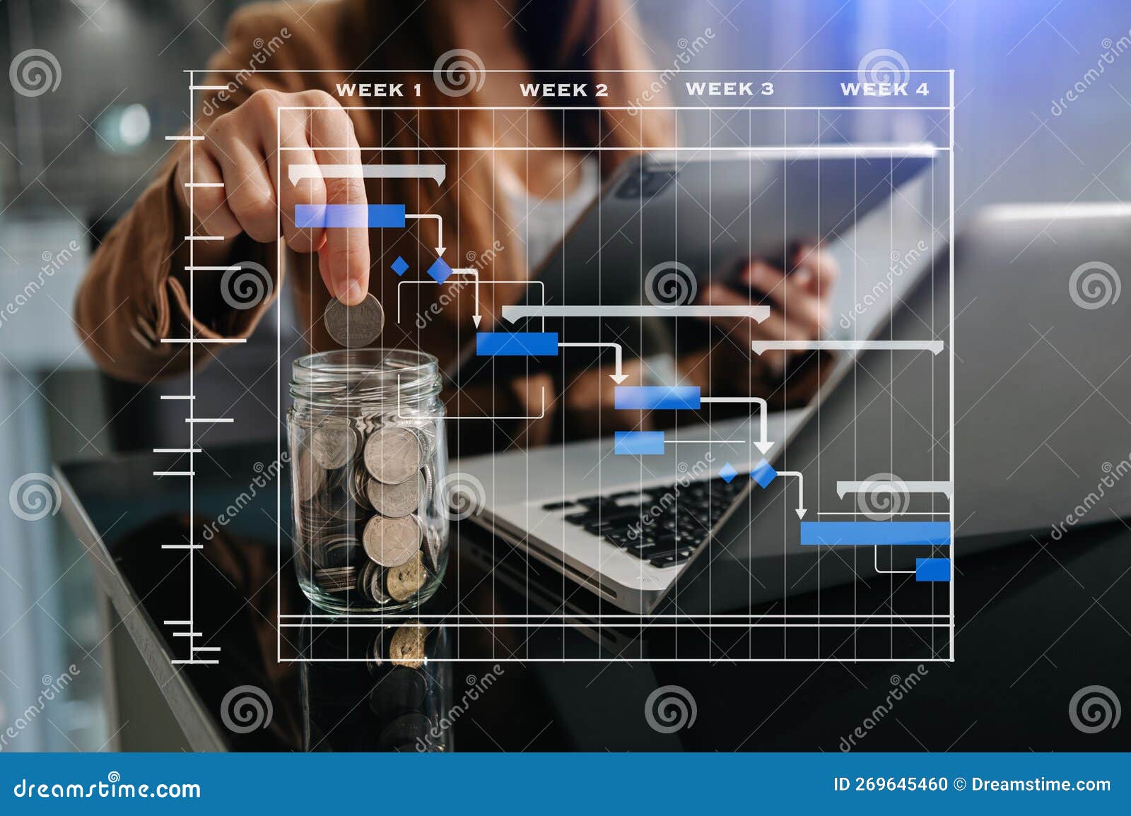 Project Manager Working and Update Tasks with Milestones Progress ...