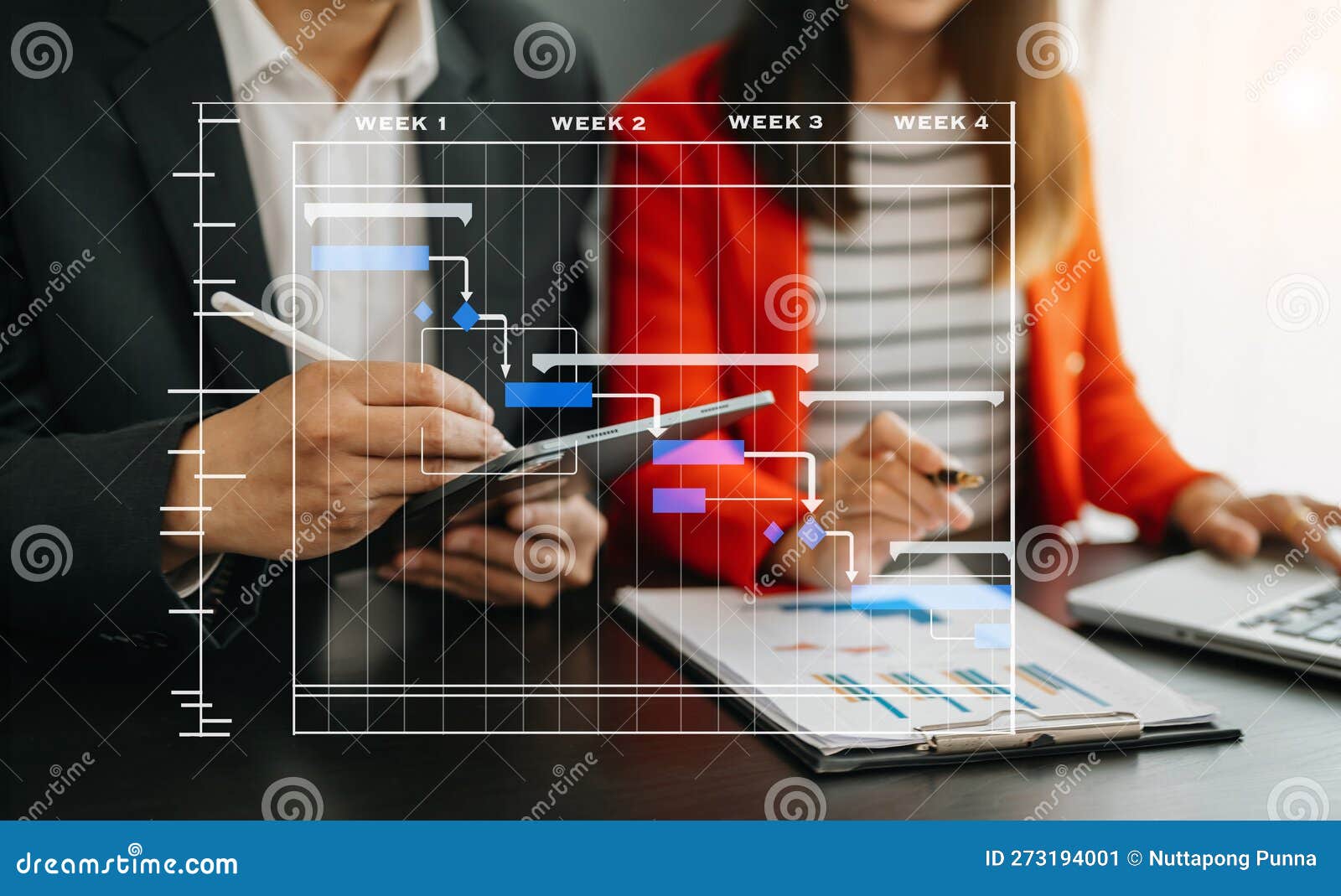 Project Manager Working and Update Tasks with Milestones Progress ...
