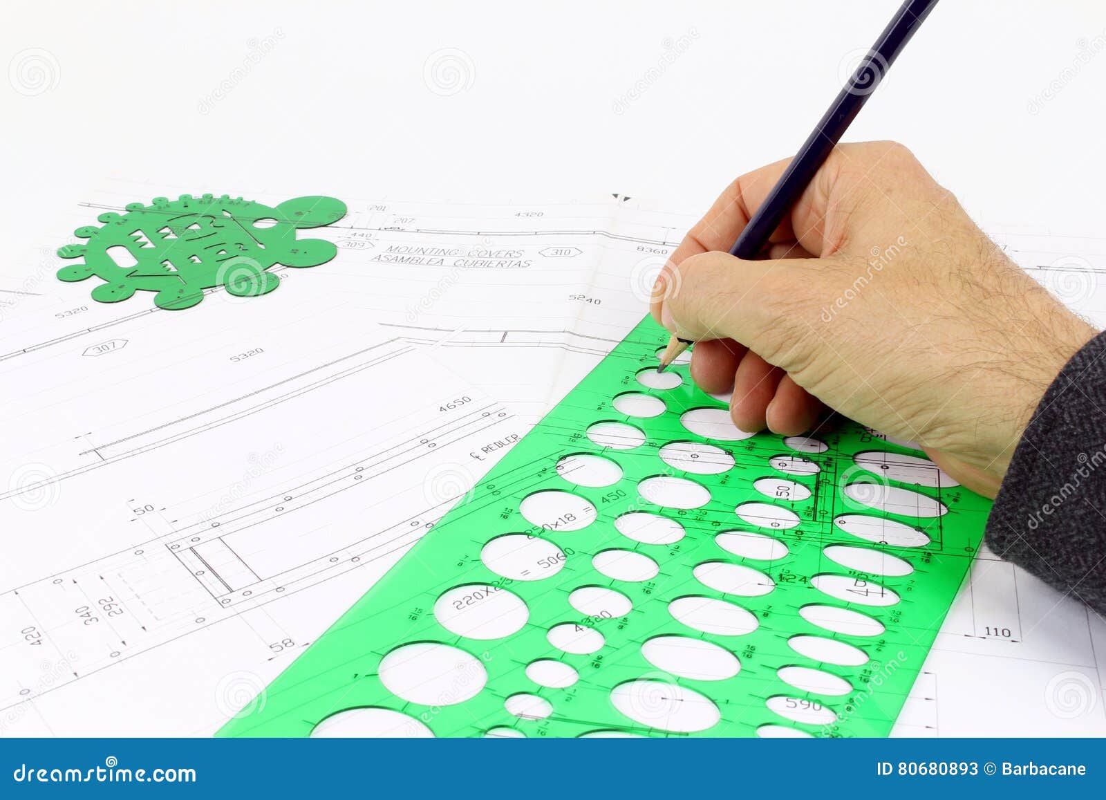 Project Mechanical Drawing Of Interior Stock Photography ...