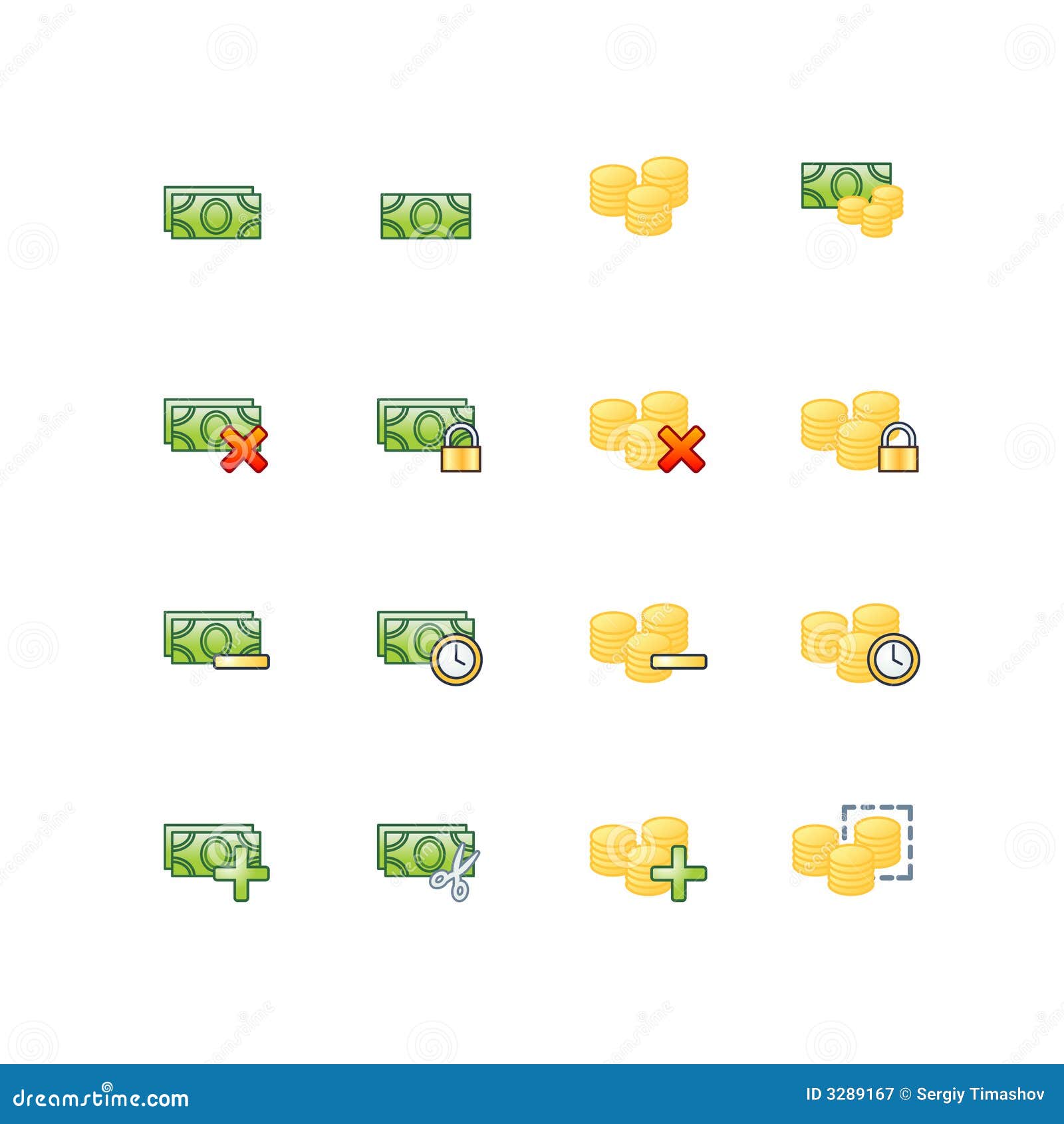 Project money icons stock vector. Illustration of upload - 3289167