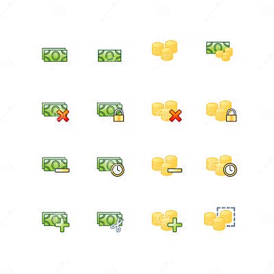 Project money icons stock vector. Illustration of upload - 3289167