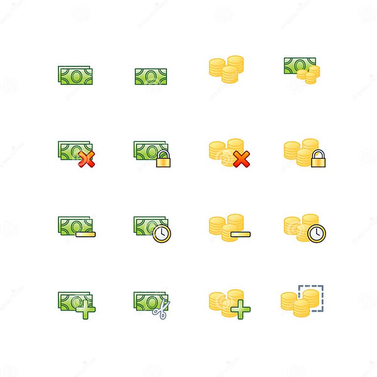 Project money icons stock vector. Illustration of upload - 3289167