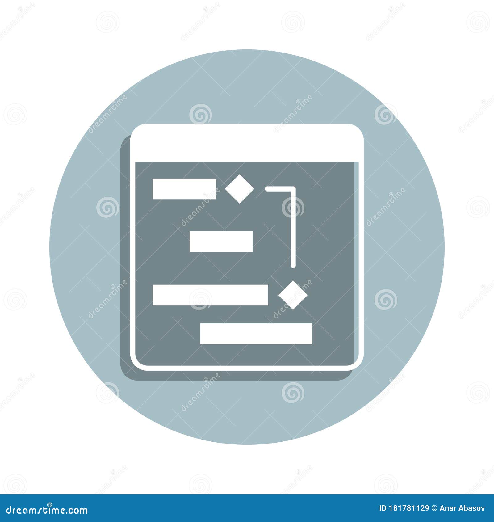 Project Plan Badge Icon. Simple Glyph, Flat Vector of Software ...