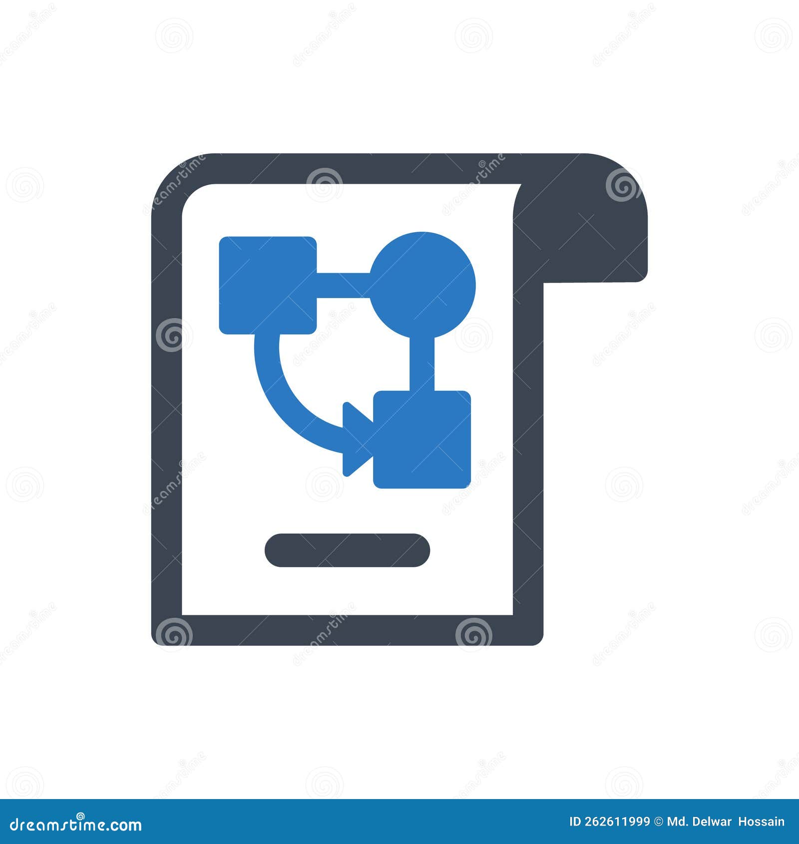 Project plan icon stock vector. Illustration of flowchart - 262611999