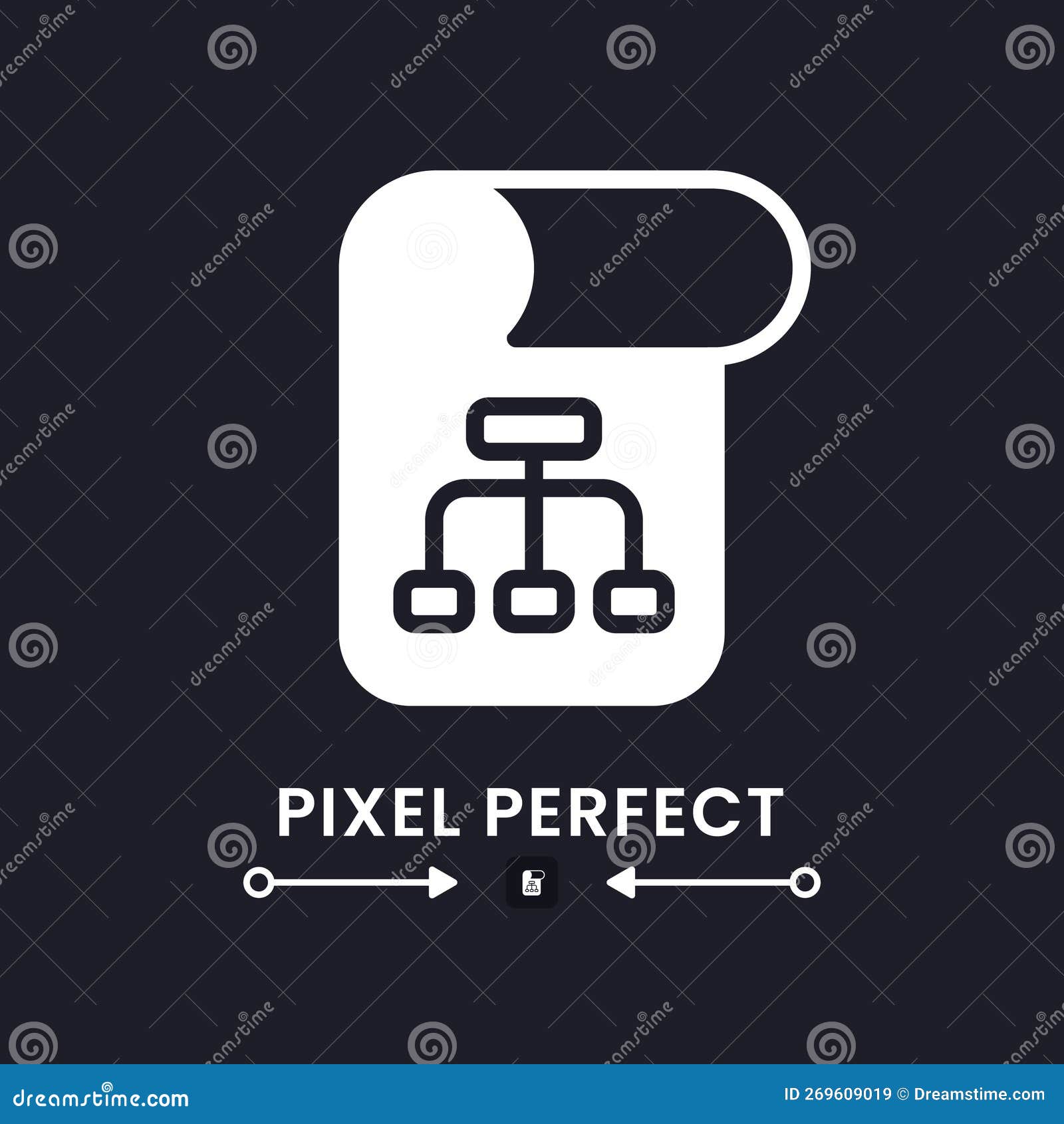 Project Plan White Solid Desktop Icon Stock Vector - Illustration of ...