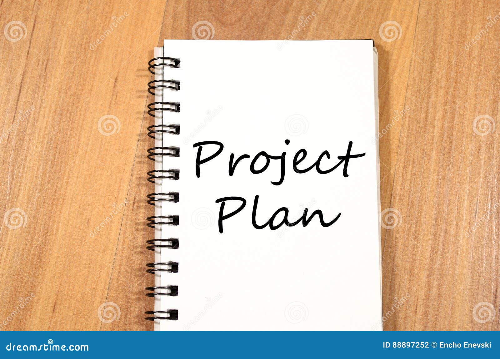 Project Plan Write on Notebook Stock Photo - Image of experience ...
