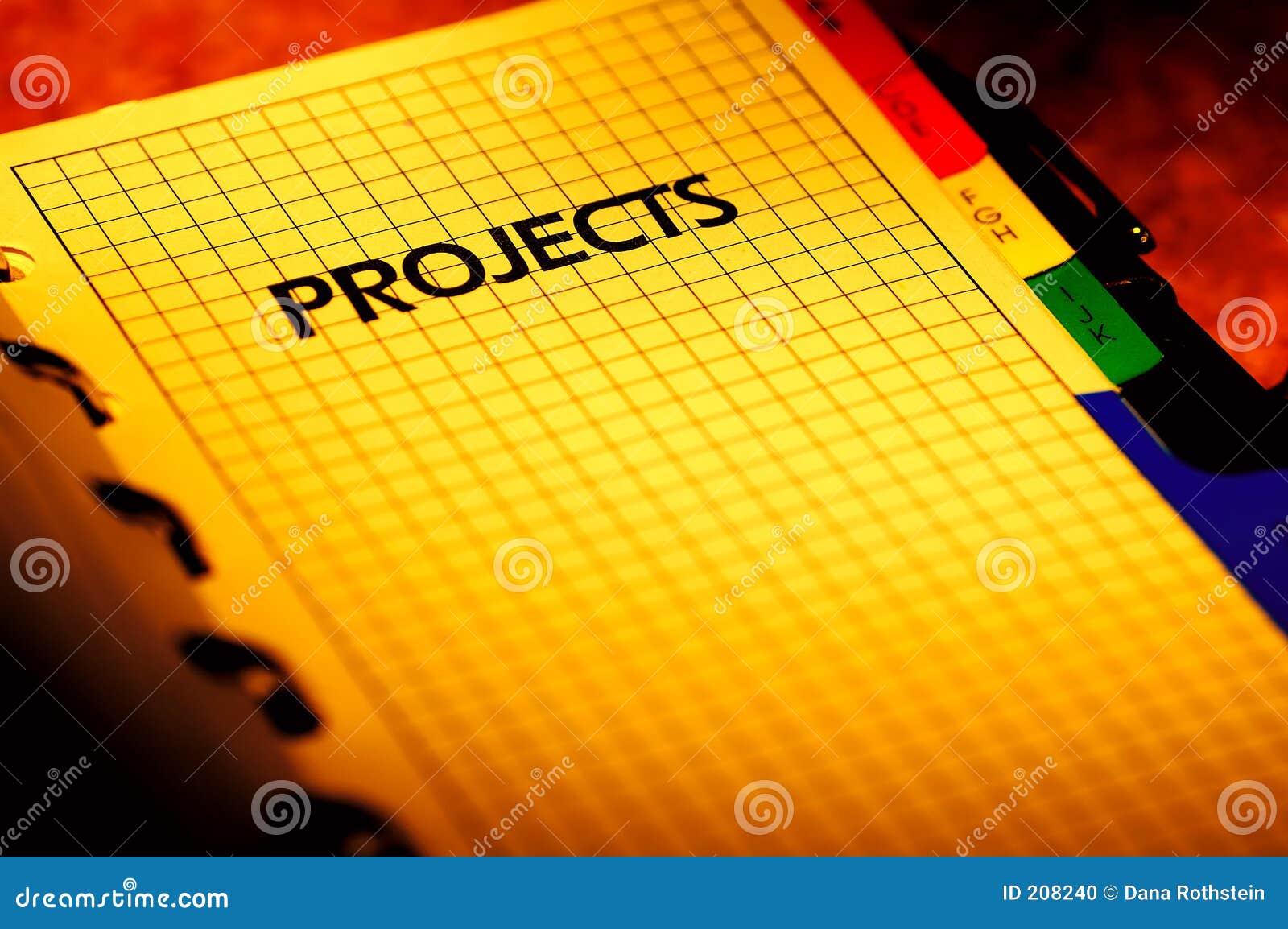 Project Planner stock photo. Image of journal, project - 208240