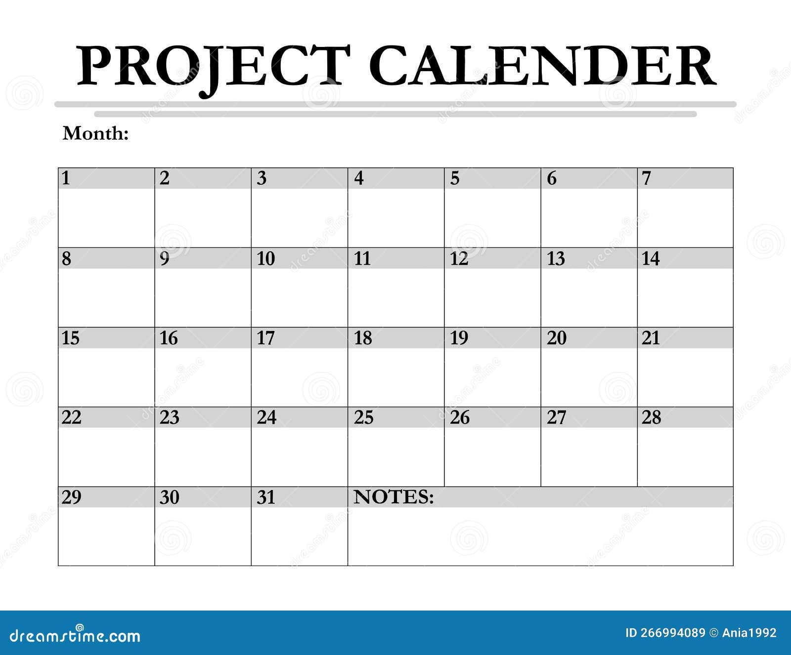 Project Planner and Project Tracker Template. Clear and Simple ...