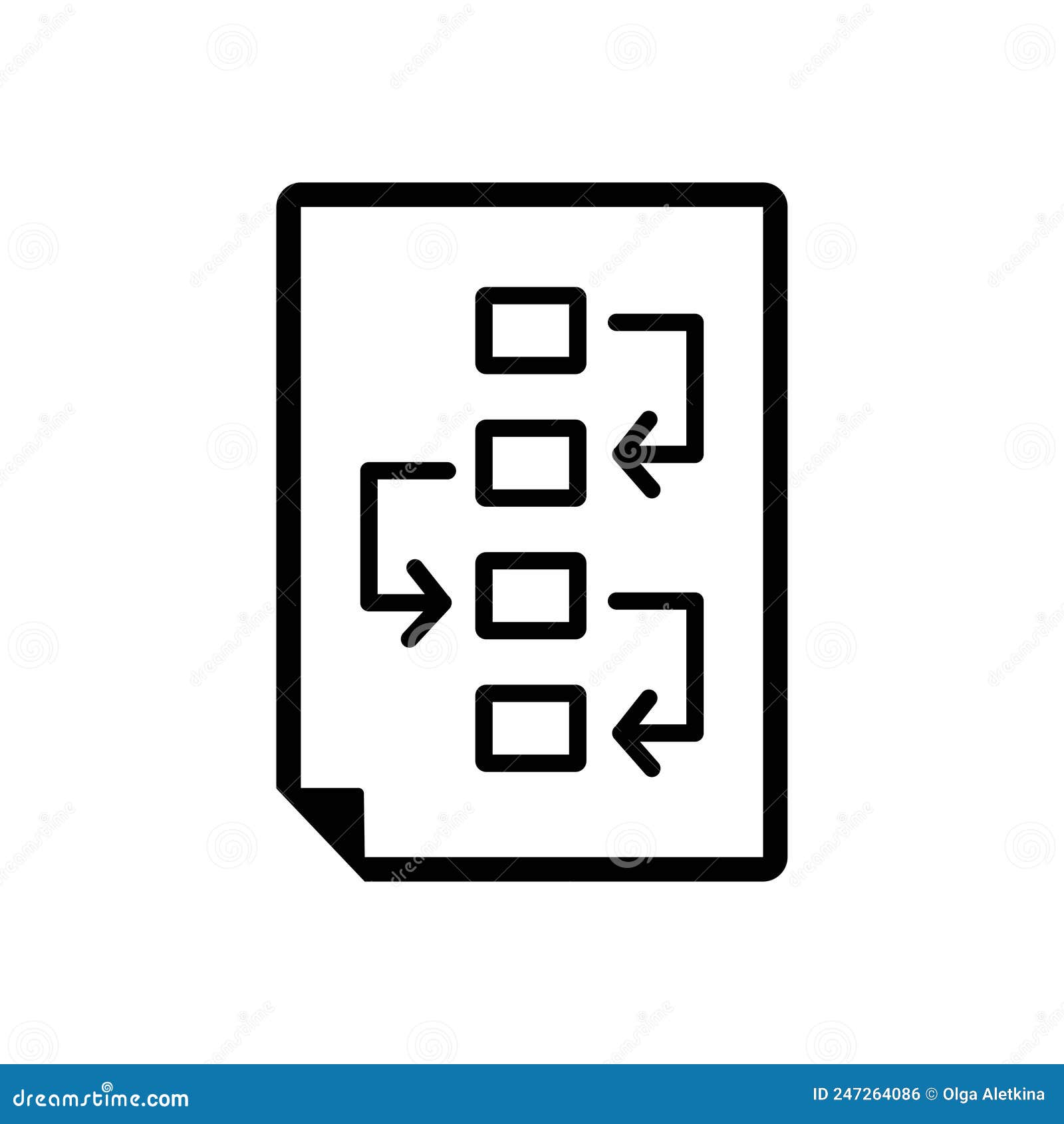 Modern Workflow Icon Vector on White Background Stock Vector ...