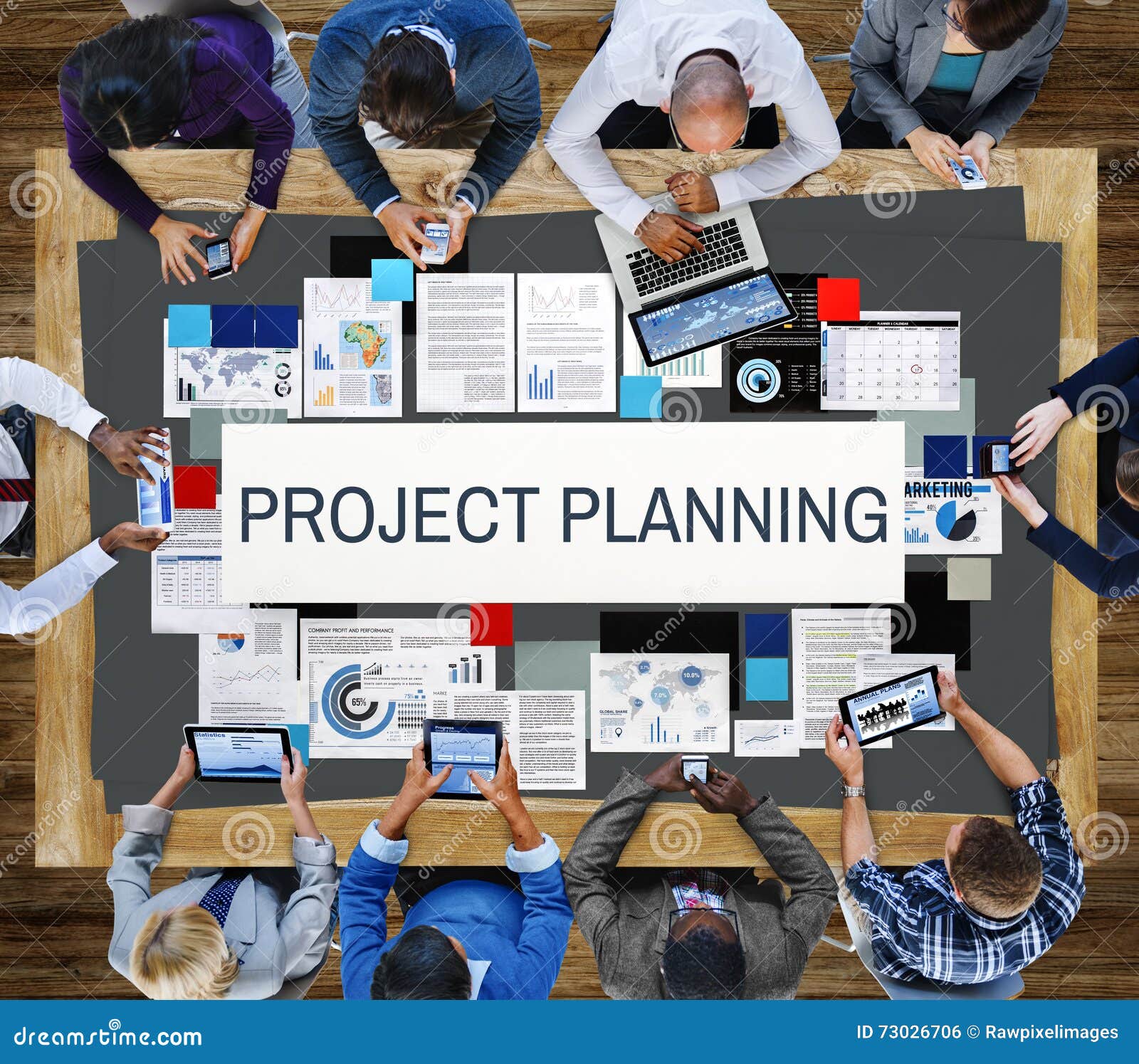 Project Planning Information Explaining Ideas Concept Stock Photo ...