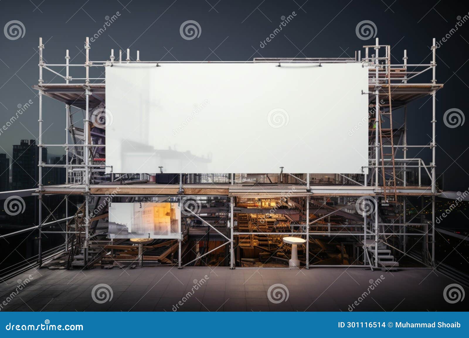 Project Planning Perfection Scaffold And Building Mock Up In A ...