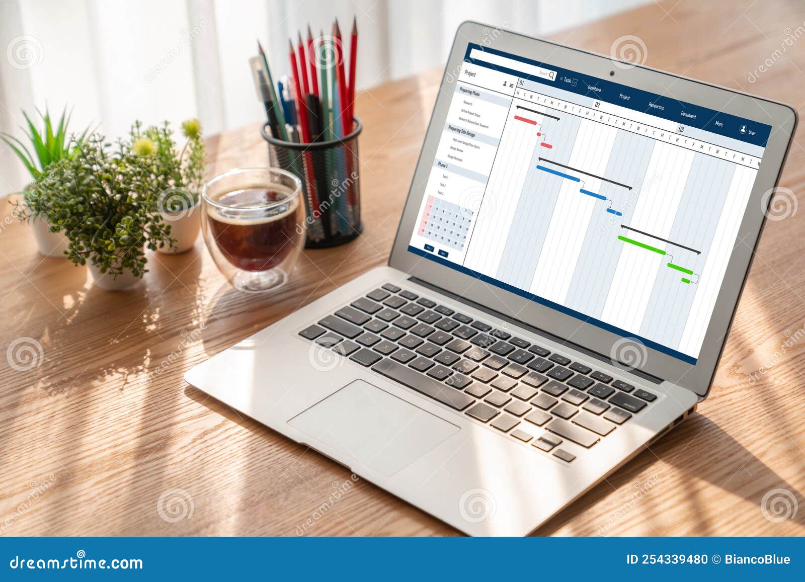 Project Planning Software for Modish Business Project Management Stock ...